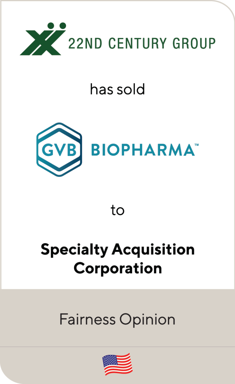 22nd Century Group has sold GVB Biopharma to Specialty Acquisition ...