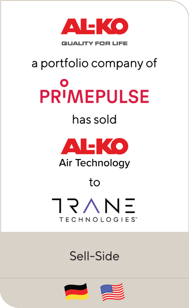 AL-KO, a portfolio company of Primepulse, has sold AL-KO Air Technology ...