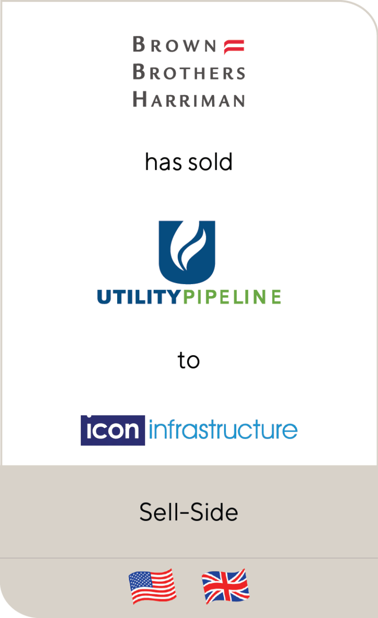 Brown Brothers Harriman has sold Utility Pipeline to iCON ...