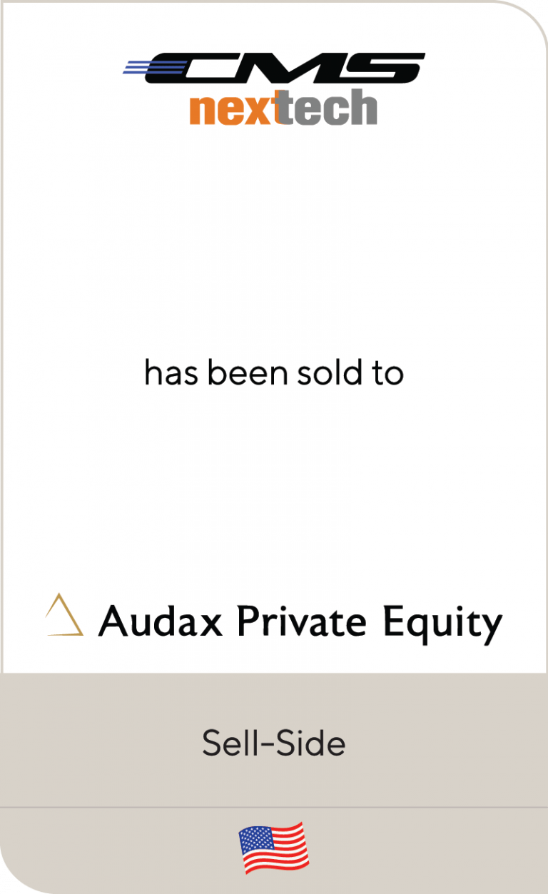 CMS Nextech has been sold to Audax Private Equity - Lincoln ...