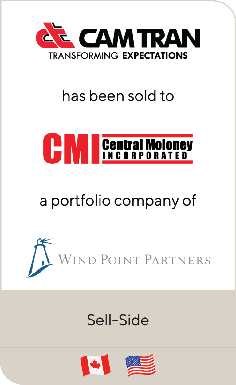 Cam Tran has been sold to Central Moloney Incorporated, a portfolio ...