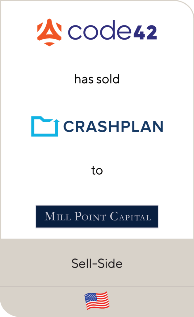 Code42 Software has sold CrashPlan Group to Mill Point Capital - Lincoln International LLC