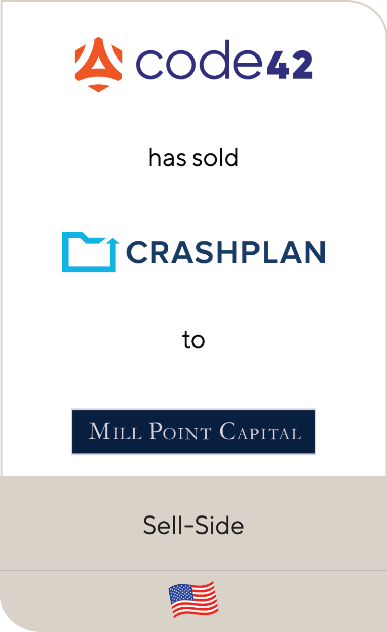 Code42 Software has sold CrashPlan Group to Mill Point Capital - Lincoln International LLC
