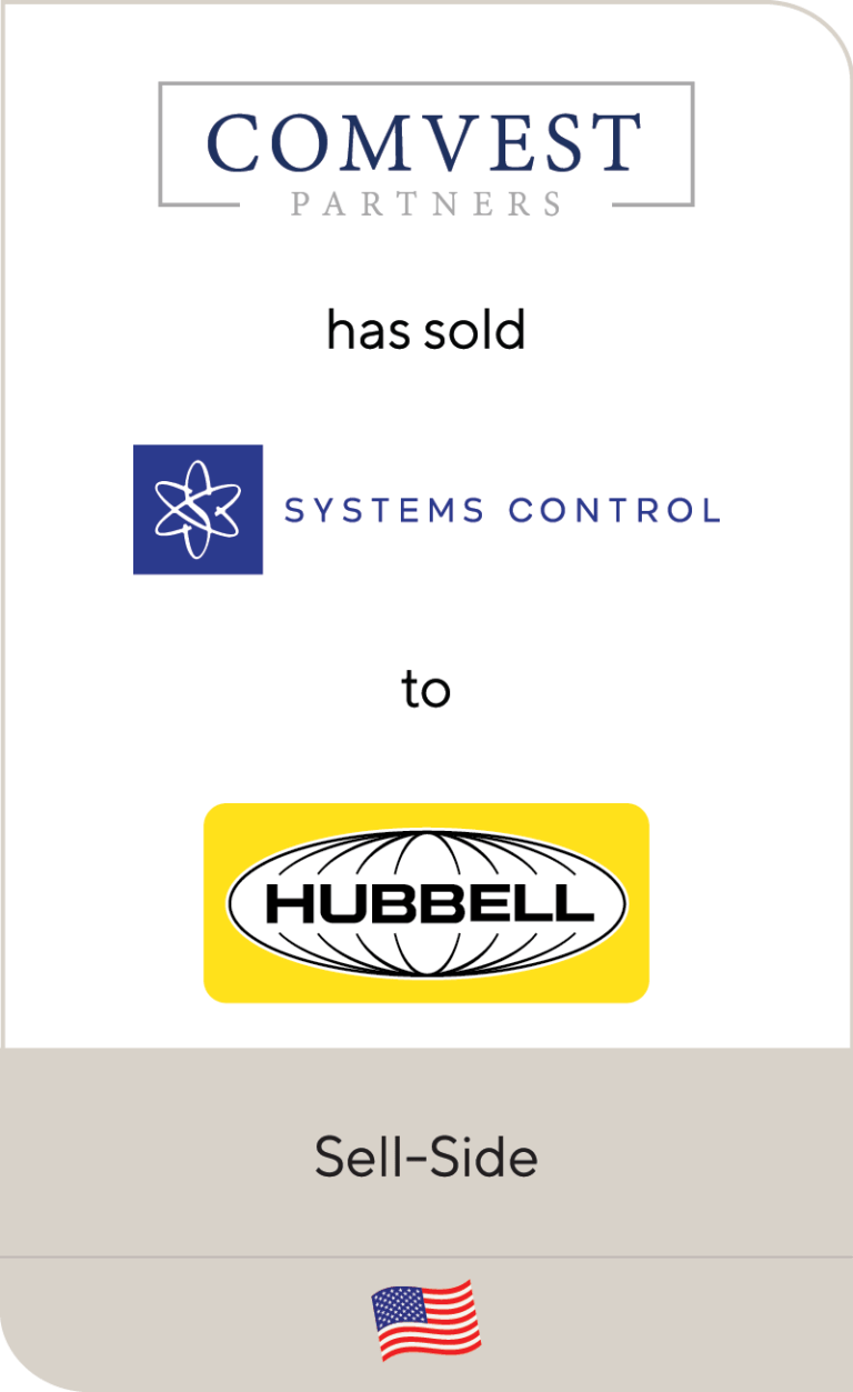 Comvest Investment Partners has sold Systems Control to Hubbell ...