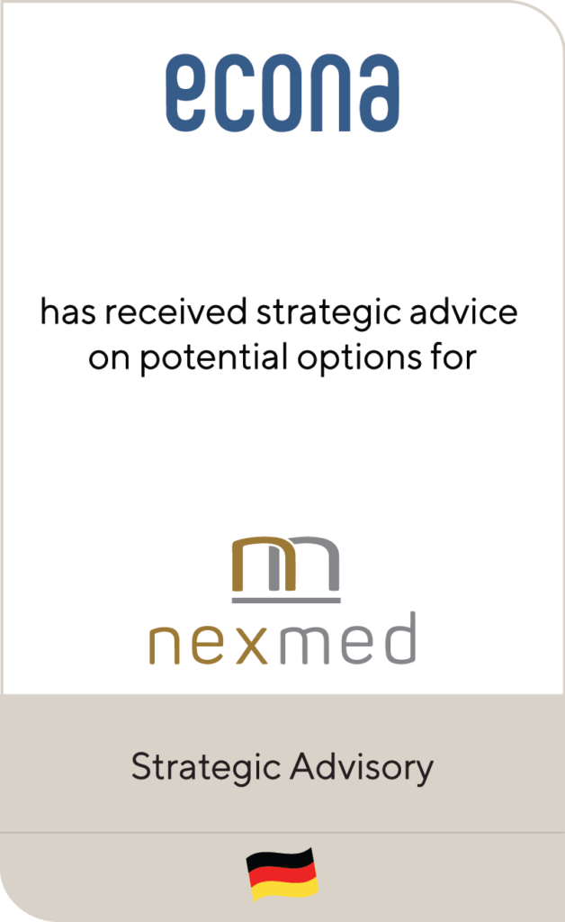 ECONA has received strategic advice on potential options for nexmed ...