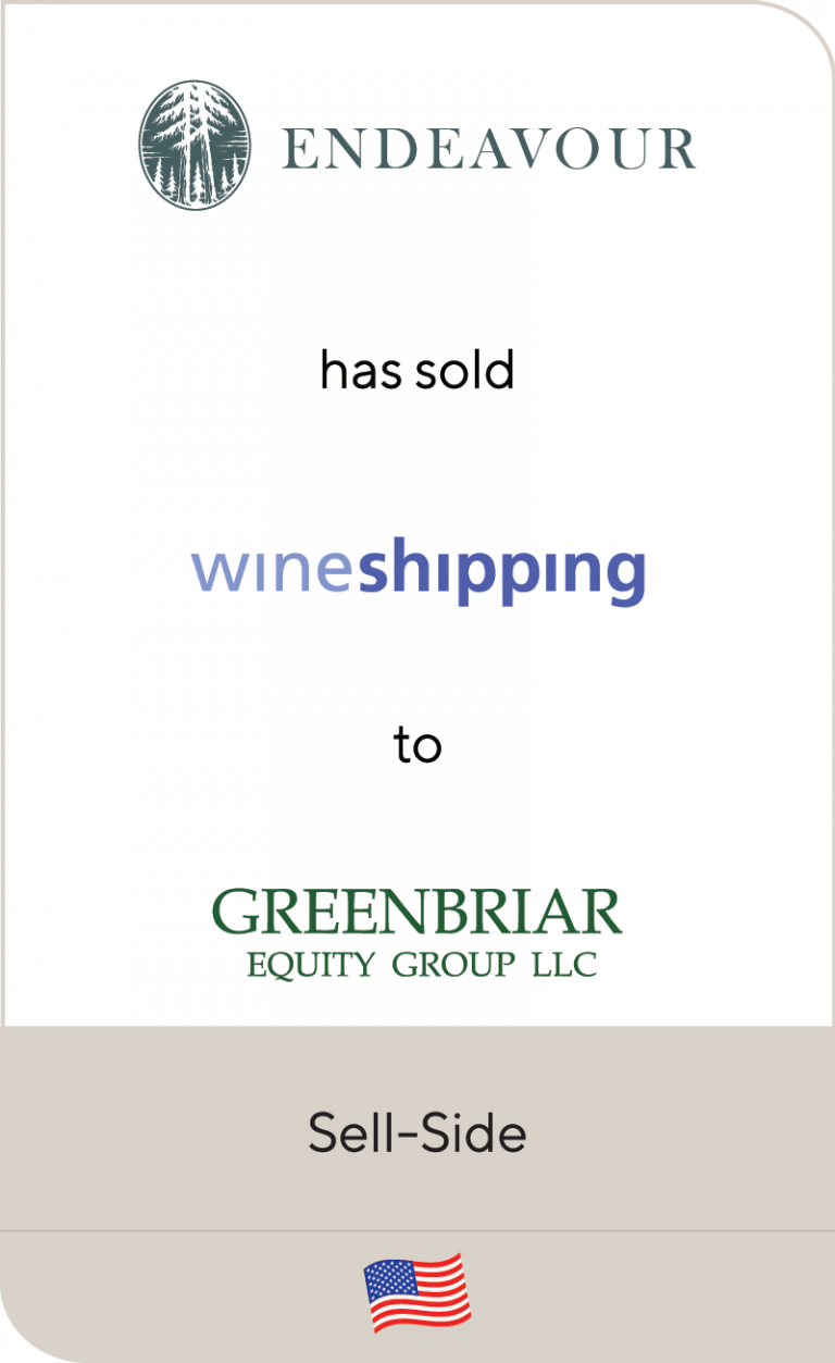 Endeavour Capital has sold Wineshipping to Greenbriar Equity Group ...