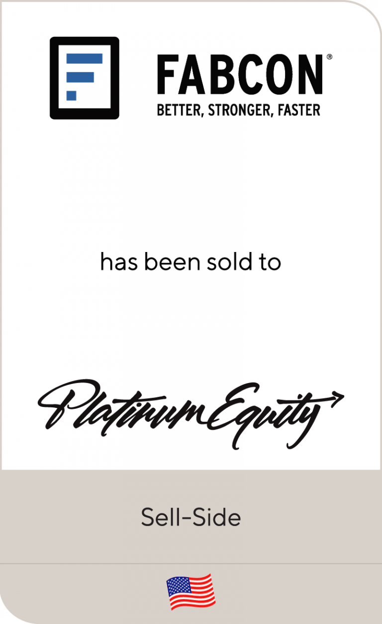 Fabcon has been sold to Platinum Equity - Lincoln International LLC