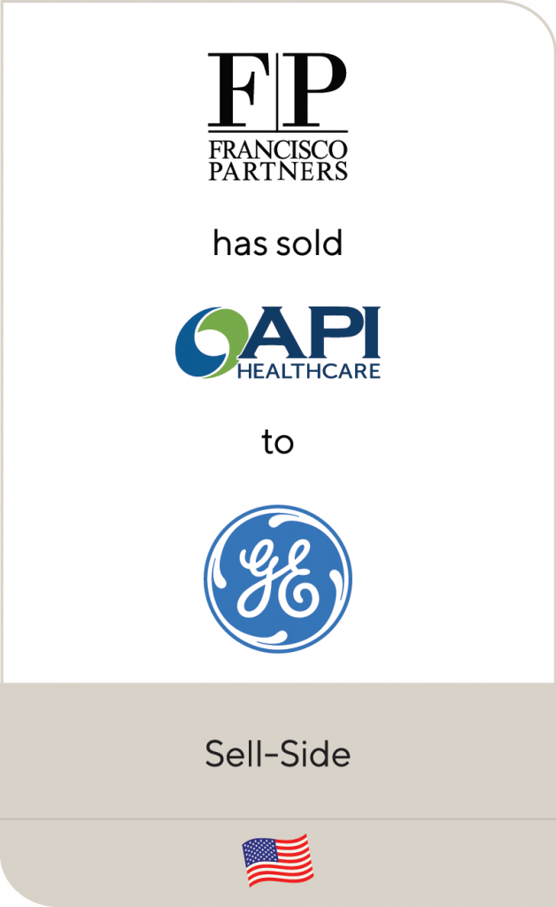 Francisco Partners has sold API Healthcare to General Electric ...
