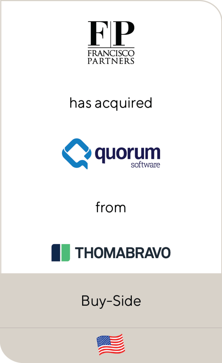Francisco Partners has acquired Quorum Software from Thoma Bravo ...