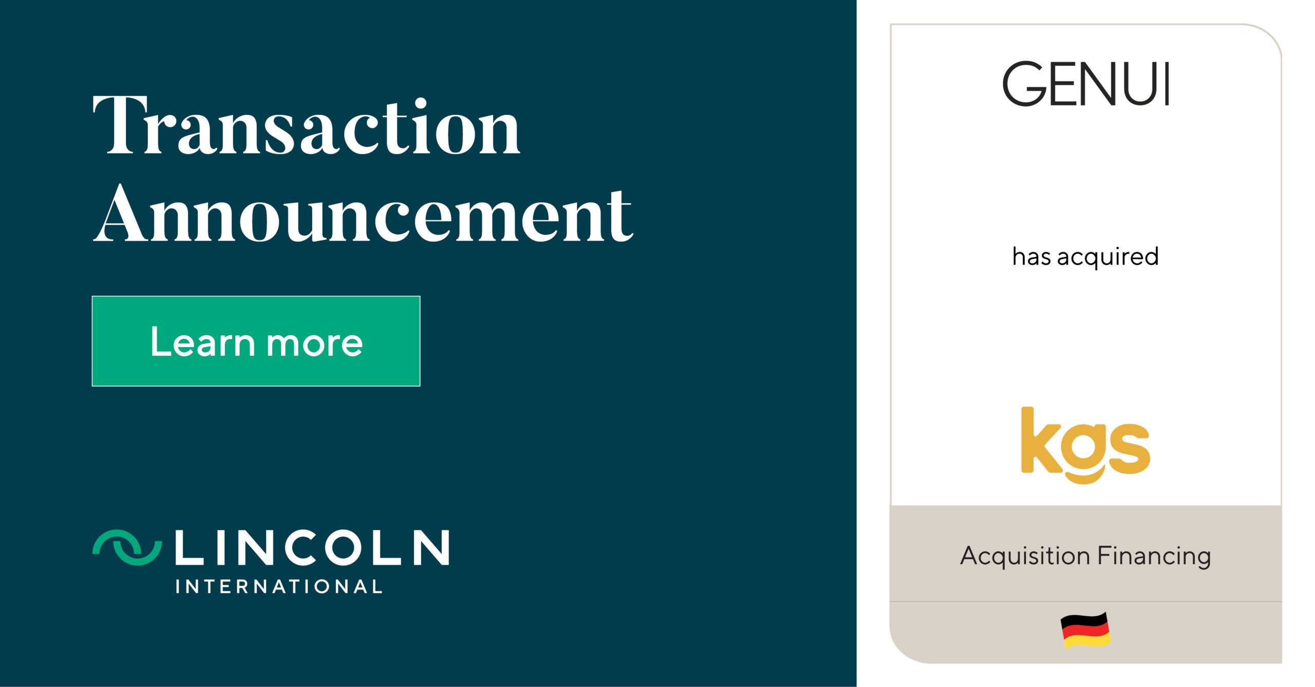 GENUI has acquired KGS Software - Lincoln International LLC