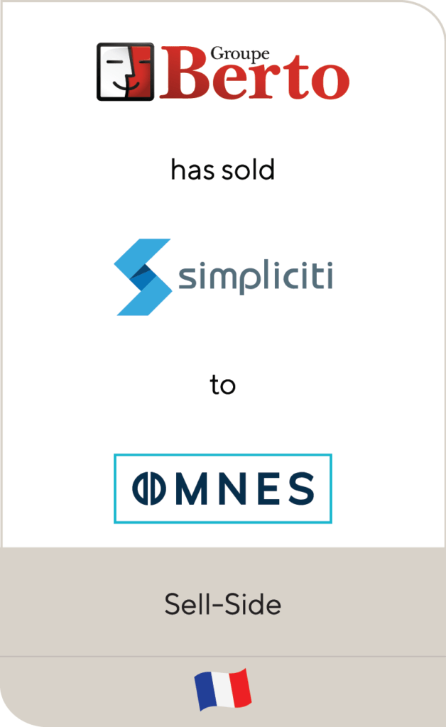 Groupe Berto has sold Simpliciti to Omnes - Lincoln International LLC