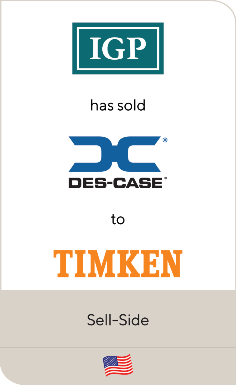 Industrial Growth Partners has sold Des-Case Corporation to The Timken ...