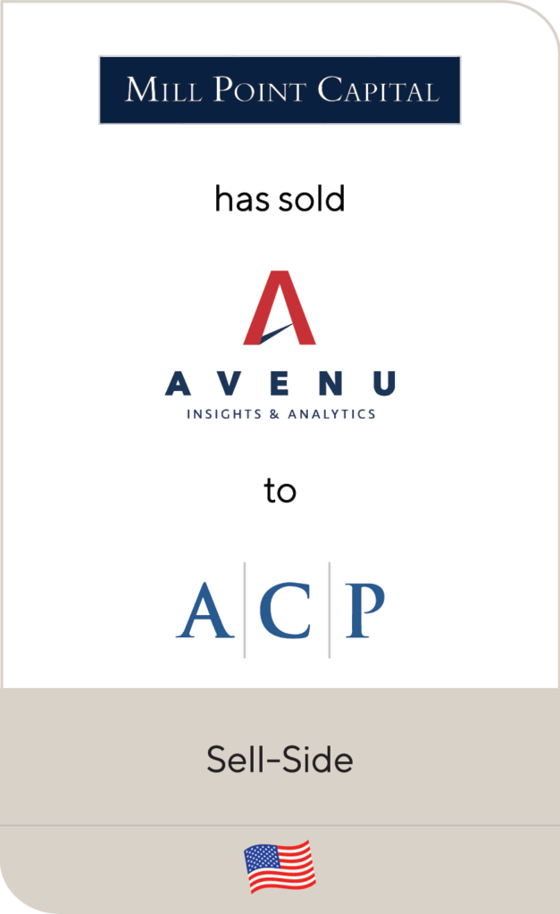 Mill Point Capital has sold Avenu Insights & Analytics to Arlington ...