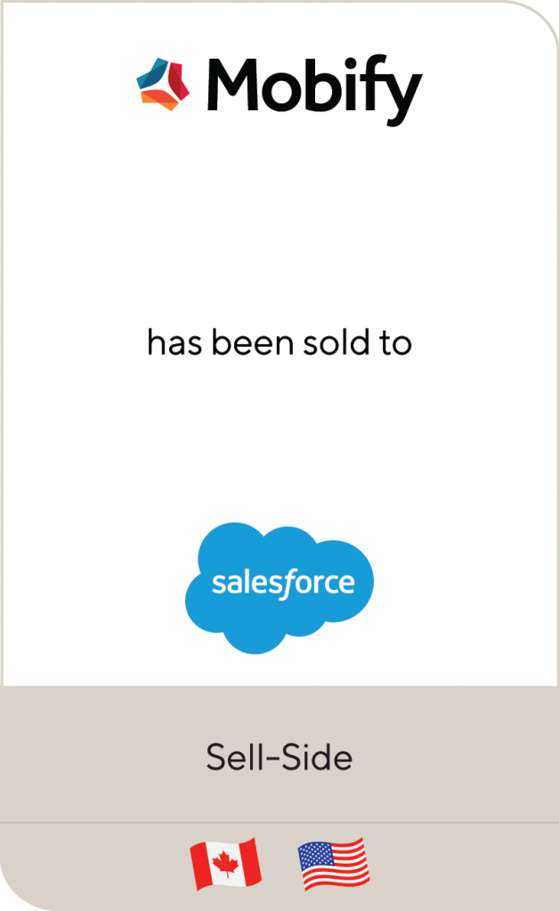 Mobify has been sold to Salesforce - Lincoln International LLC