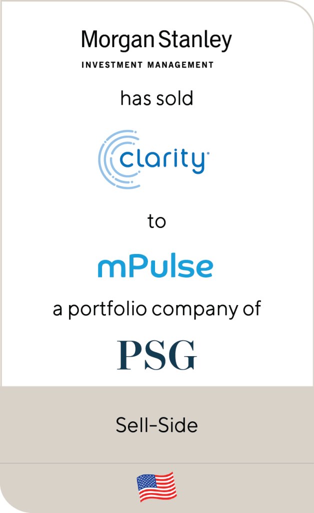 Morgan Stanley Capital Partners has sold Clarity Software Solutions to ...
