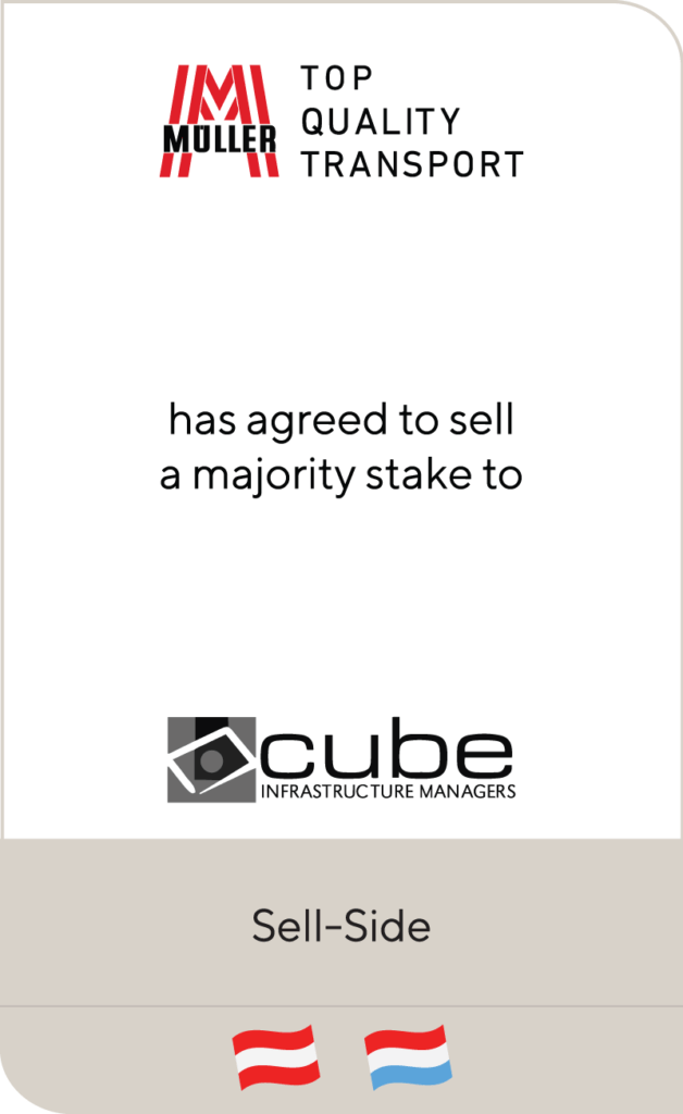 Müller Transporte has agreed to sell 70% to Cube Infrastructure Managers - Lincoln International LLC