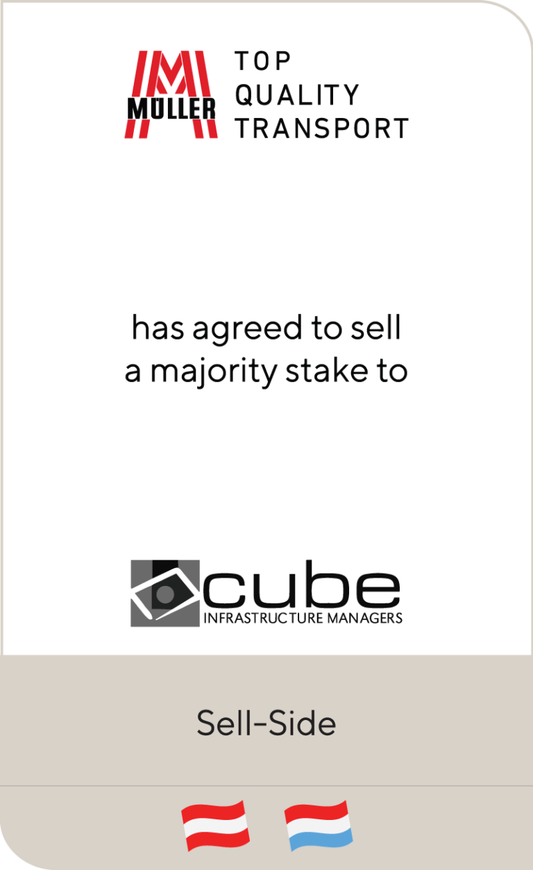 Müller Transporte has agreed to sell 70% to Cube Infrastructure Managers - Lincoln International LLC