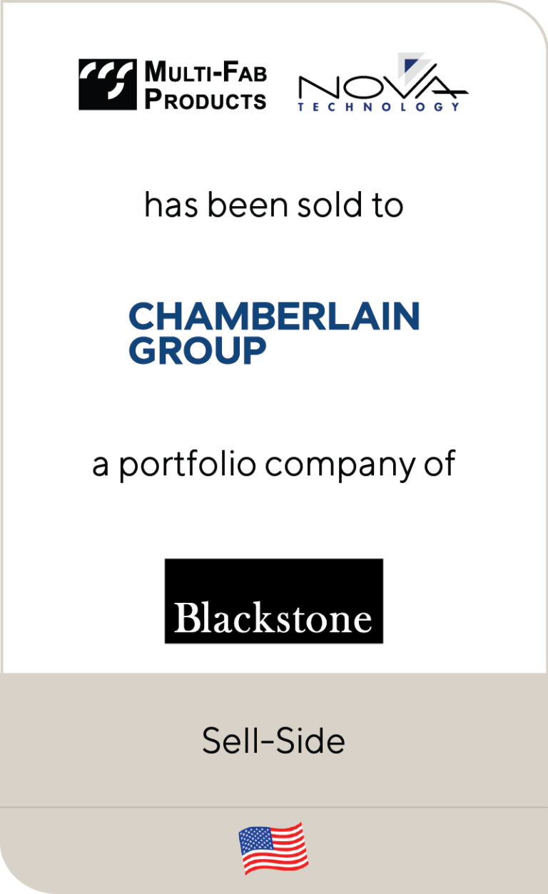 Multi-Fab Products - Nova Technology has been sold to Chamberlain Group ...