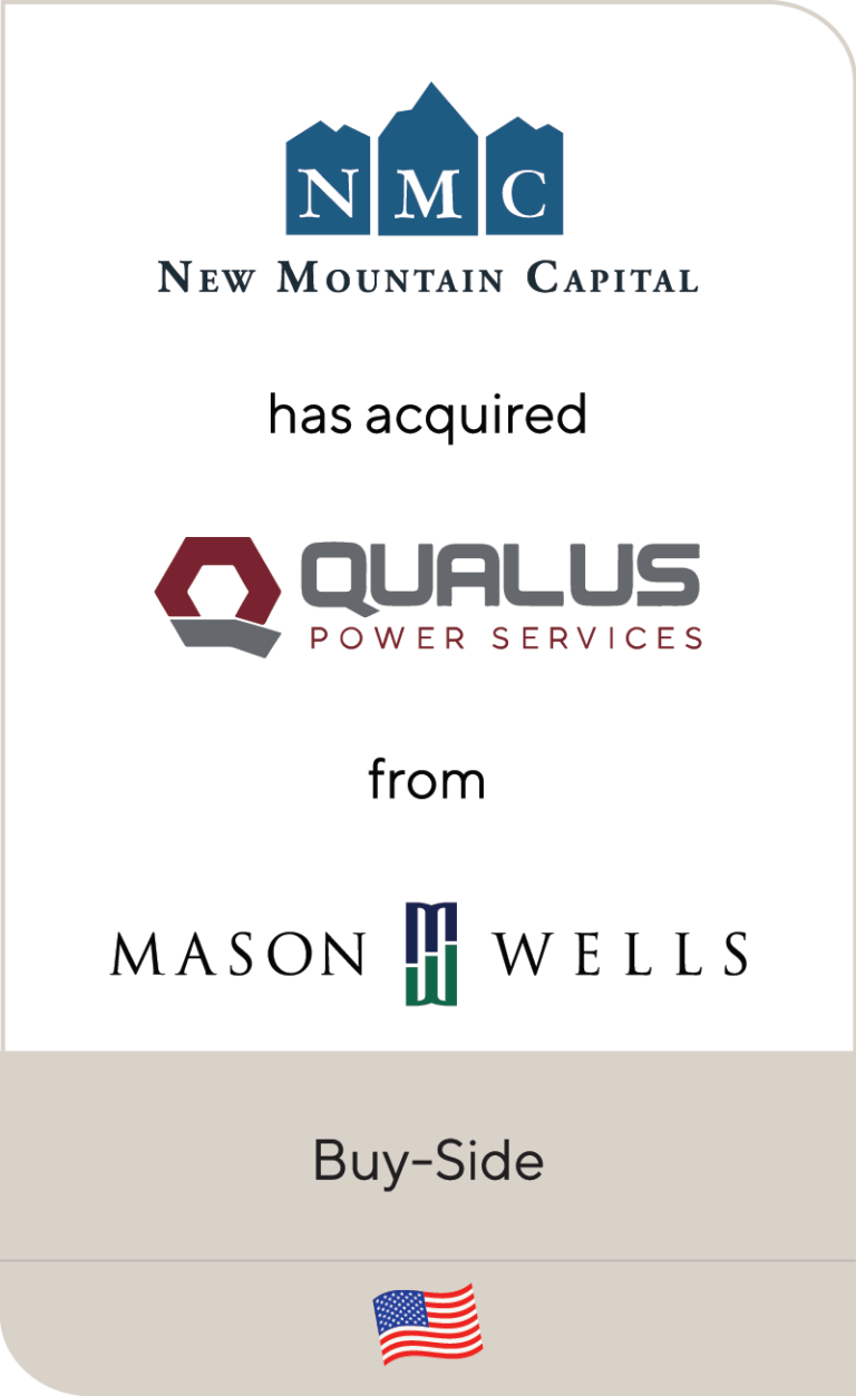 New Mountain Capital has acquired Qualus Power Services from Mason ...