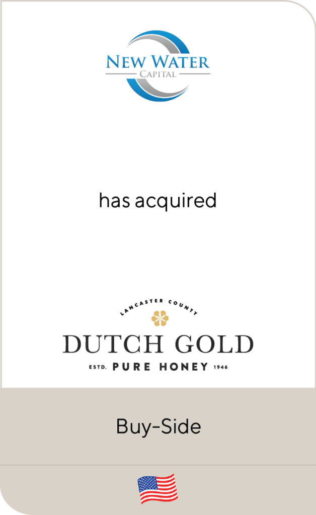 New Water Capital has acquired Dutch Gold Honey - Lincoln International LLC