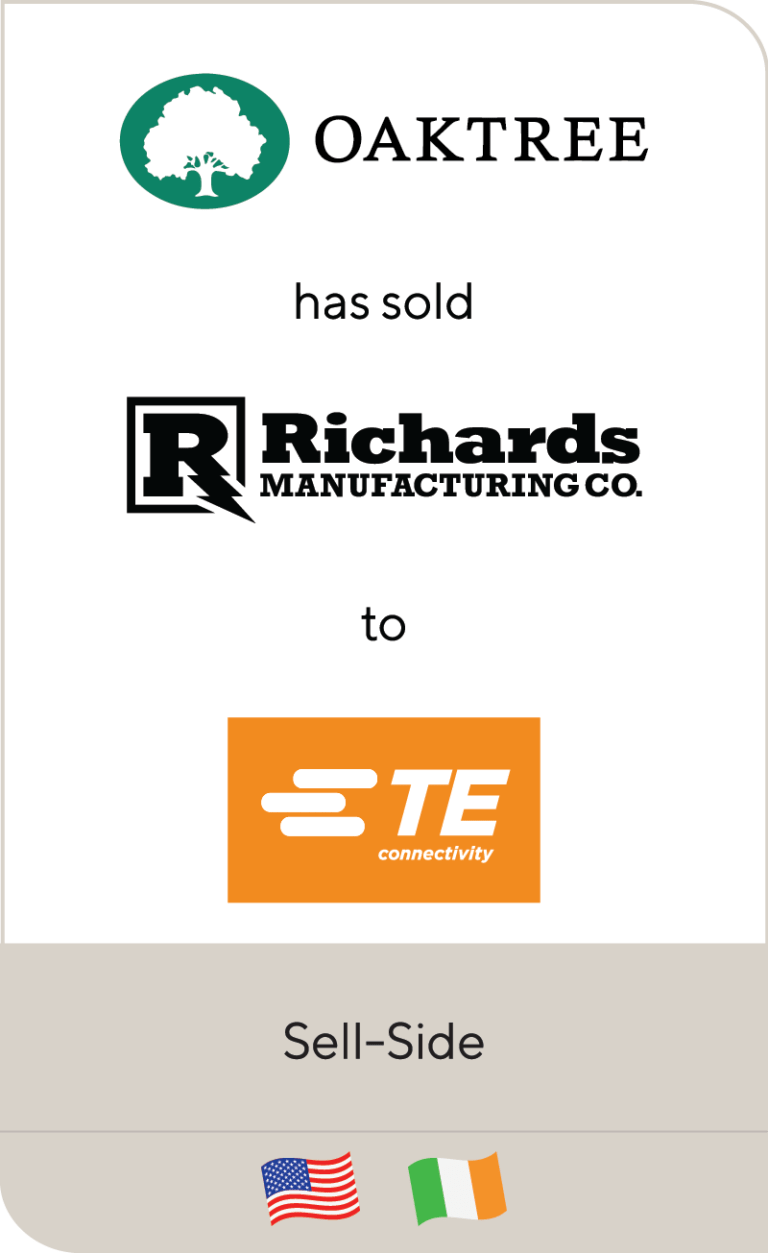 Oaktree’s Power Opportunities Group has sold Richards Manufacturing for ...