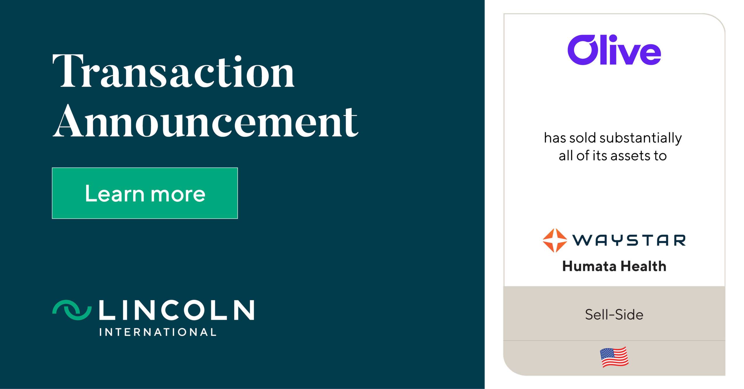 Olive AI has sold substantially all of its assets to Waystar and Humata Health - Lincoln ...