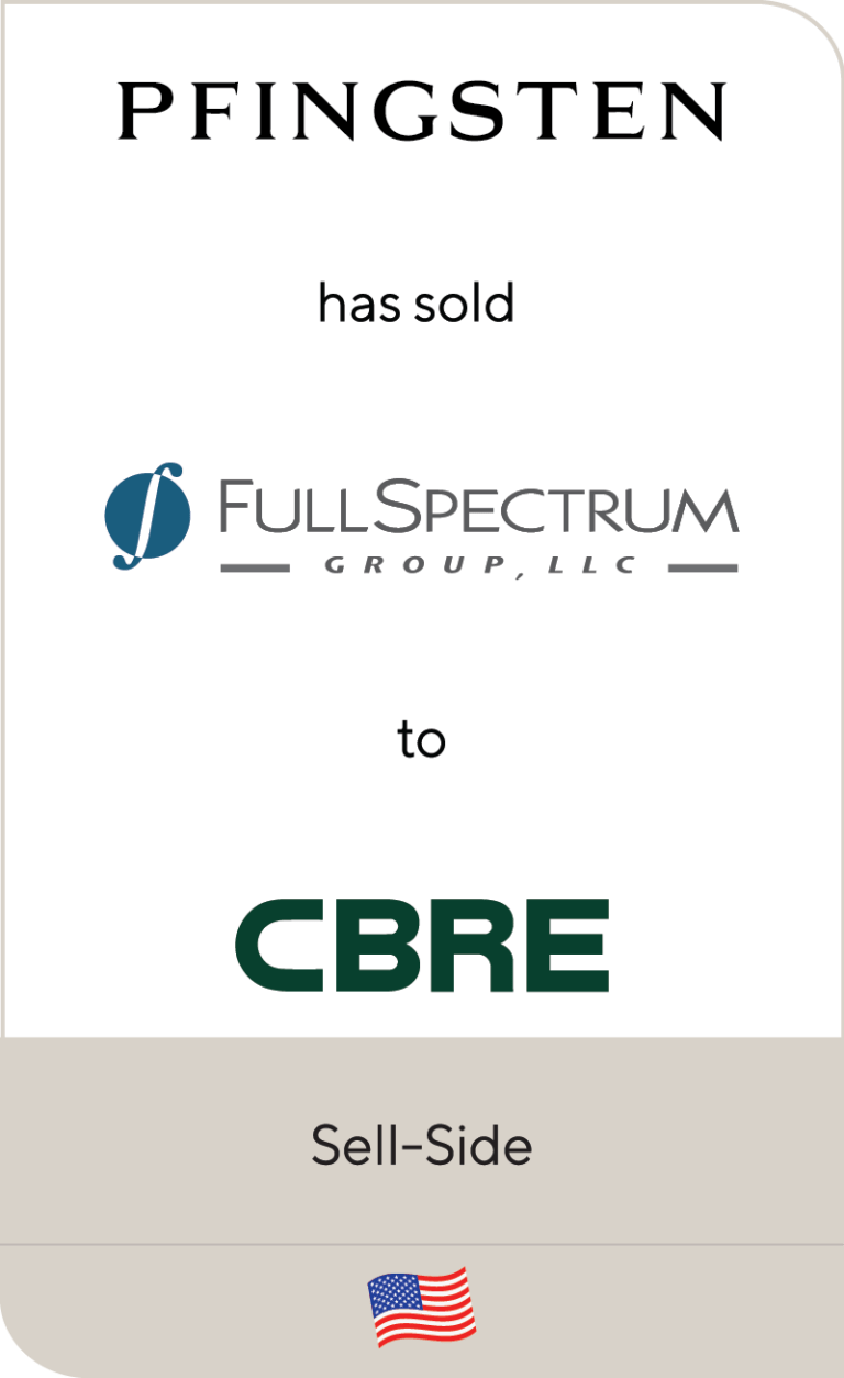 Pfingsten Partners has sold Full Spectrum Group to CBRE Group - Lincoln ...