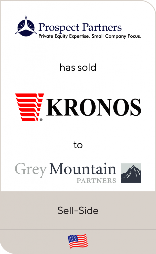 Prospect Partners has sold Kronos Foods to Grey Mountain Partners ...