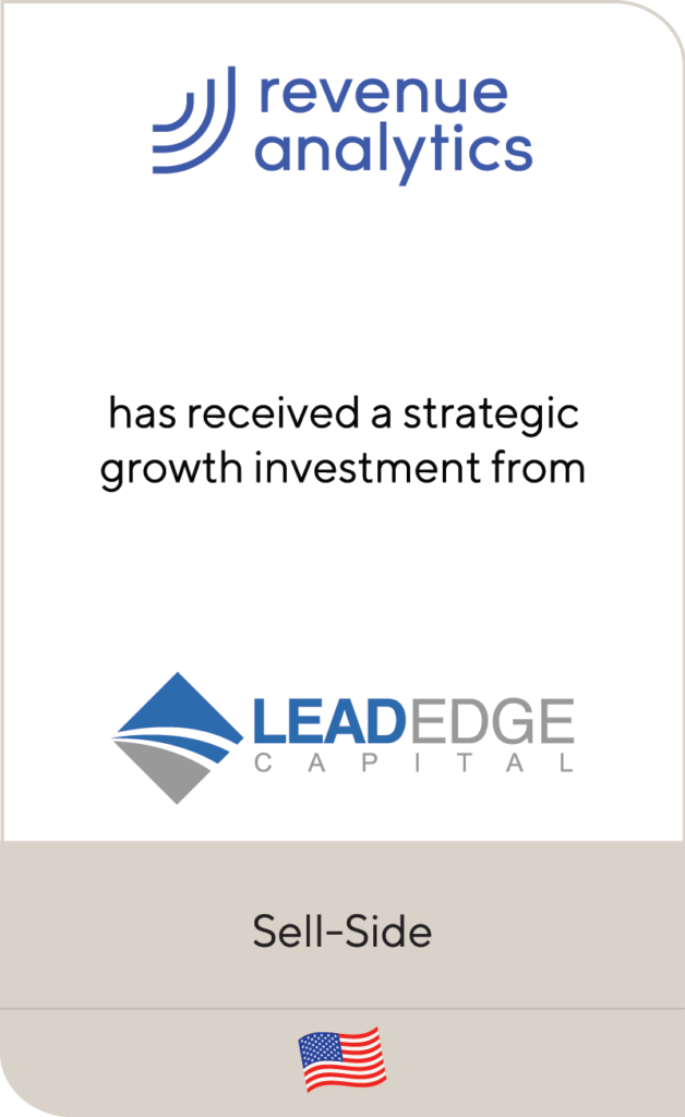 Revenue Analytics has received a strategic growth investment from Lead ...