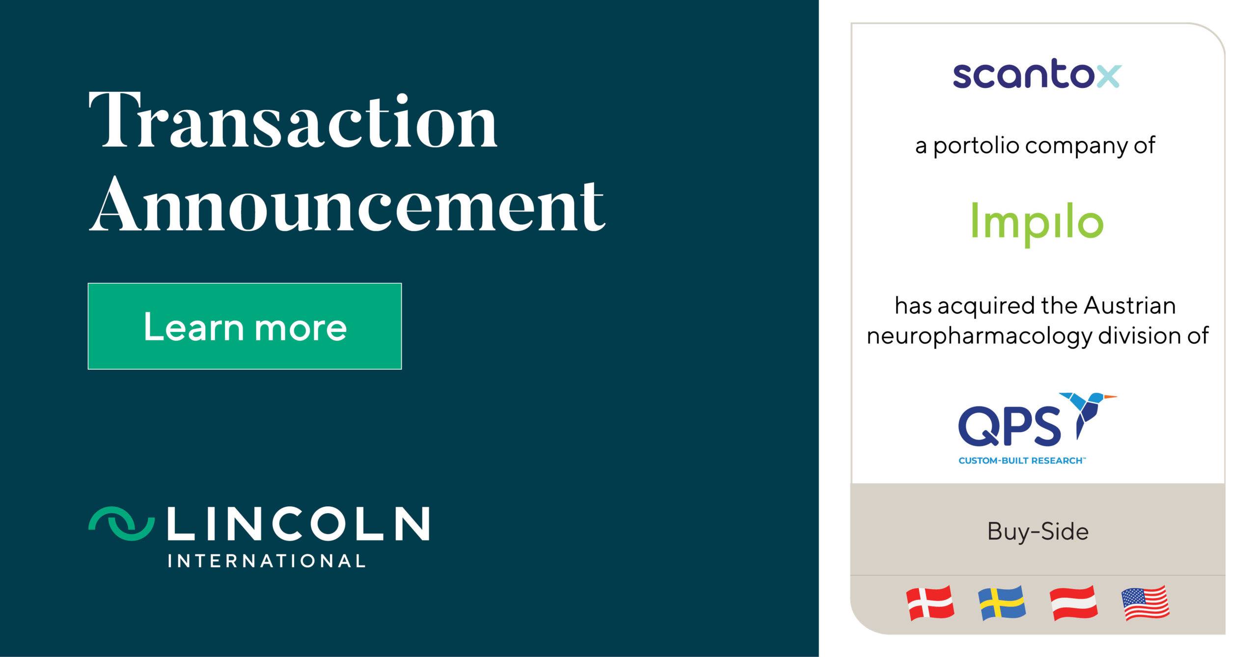 Scantox Group, a portfolio company of Impilo, has acquired QPS Austria ...