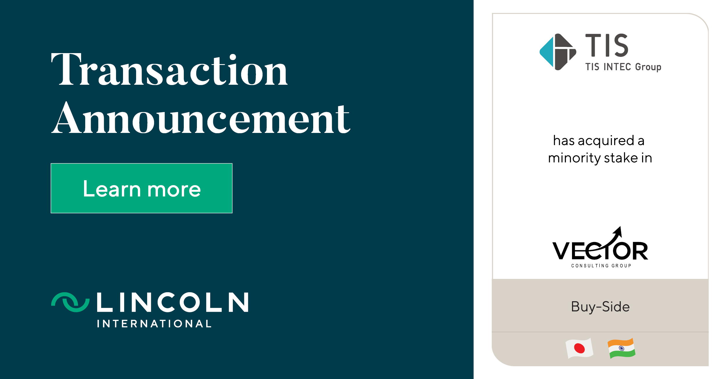 TIS has acquired a minority stake in Vector Consulting Group - Lincoln ...