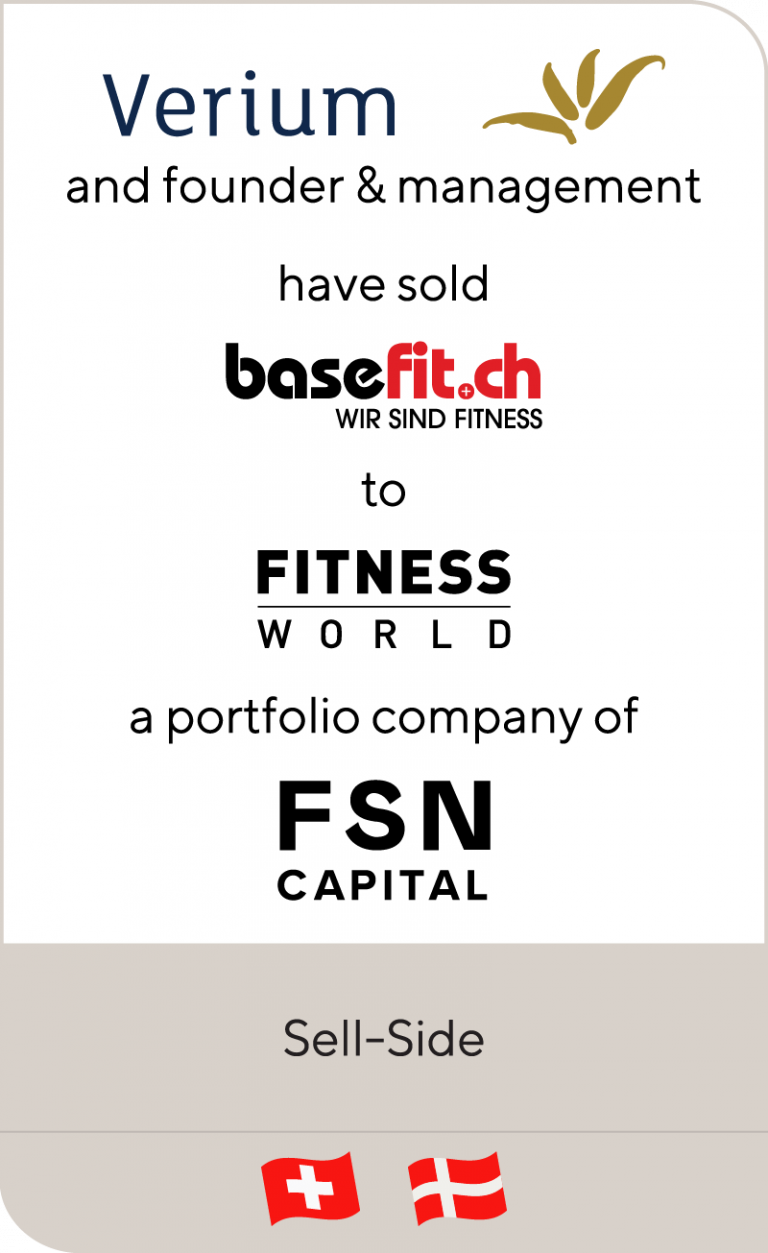 Verium has sold basefit.ch to Fitness World - Lincoln International LLC